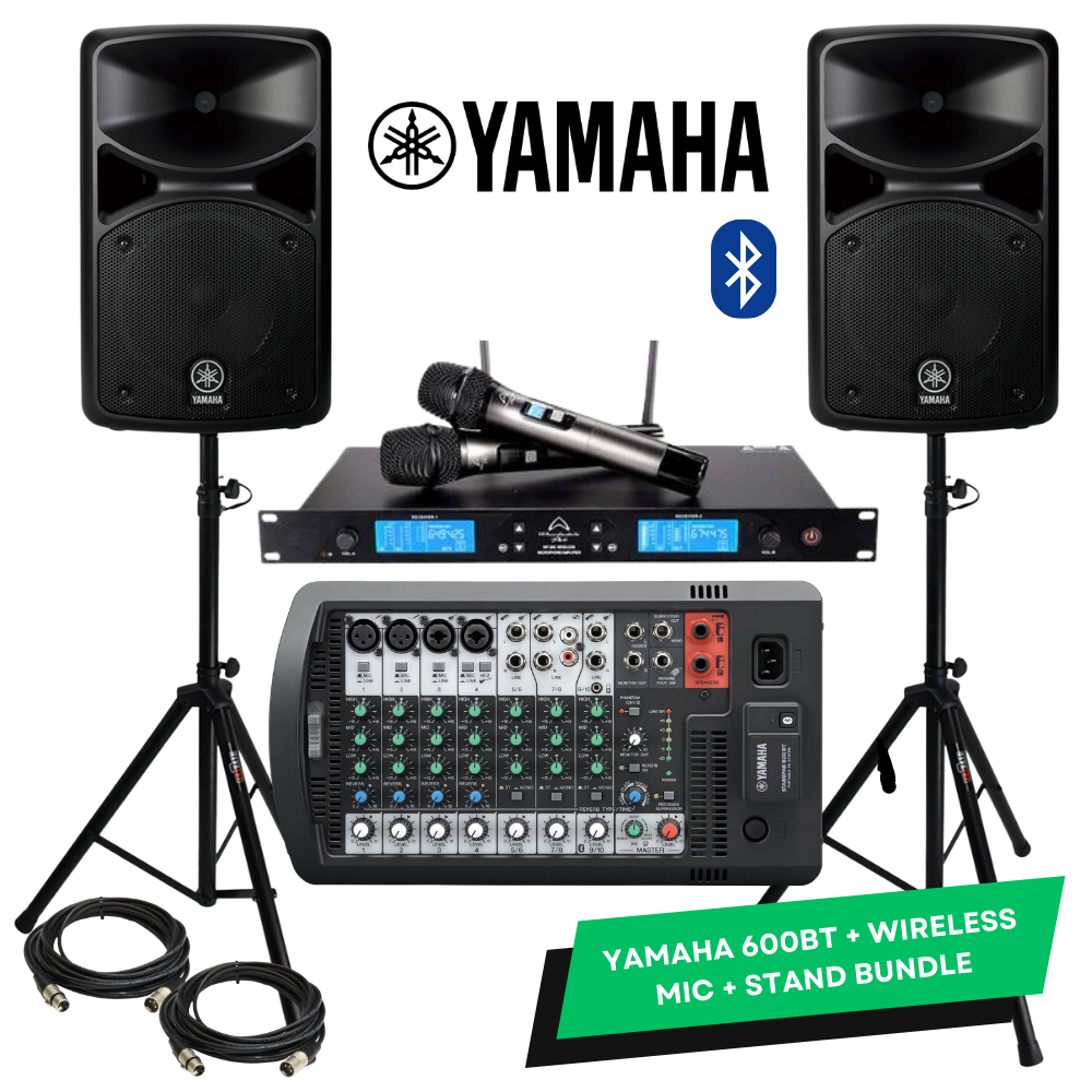 Yamaha StagePas 600BT Portable PA System Bundle Singapore – Musicshop