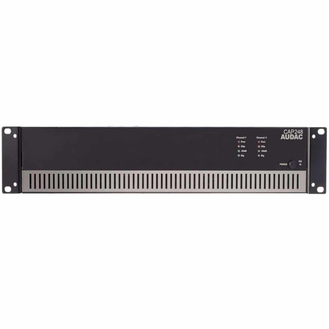 Audac CAP248 Dual-Channel Power Amplifier 2 X 480w 100v | Musicshop.sg