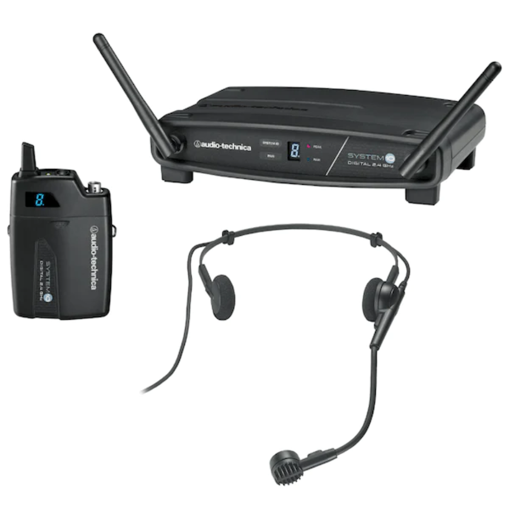 Audio Technica Wireless Headset Microphone ATW-1101/ atm75cw System 10 ...